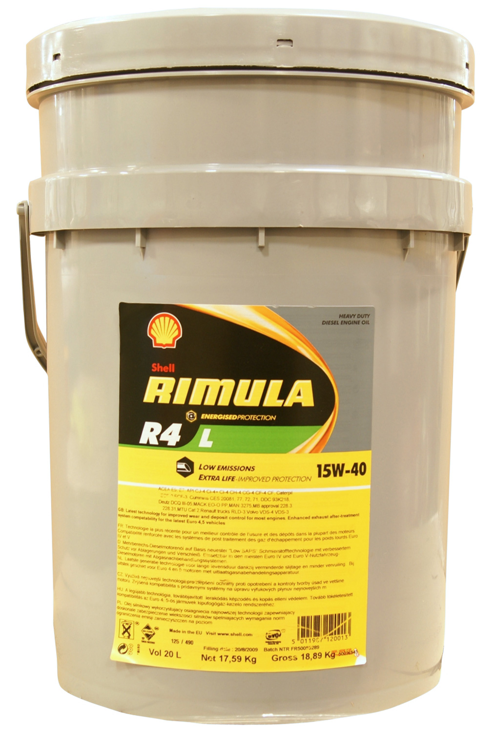 Motorolja Rimula Diesel R4L 15W-40, 20 lit