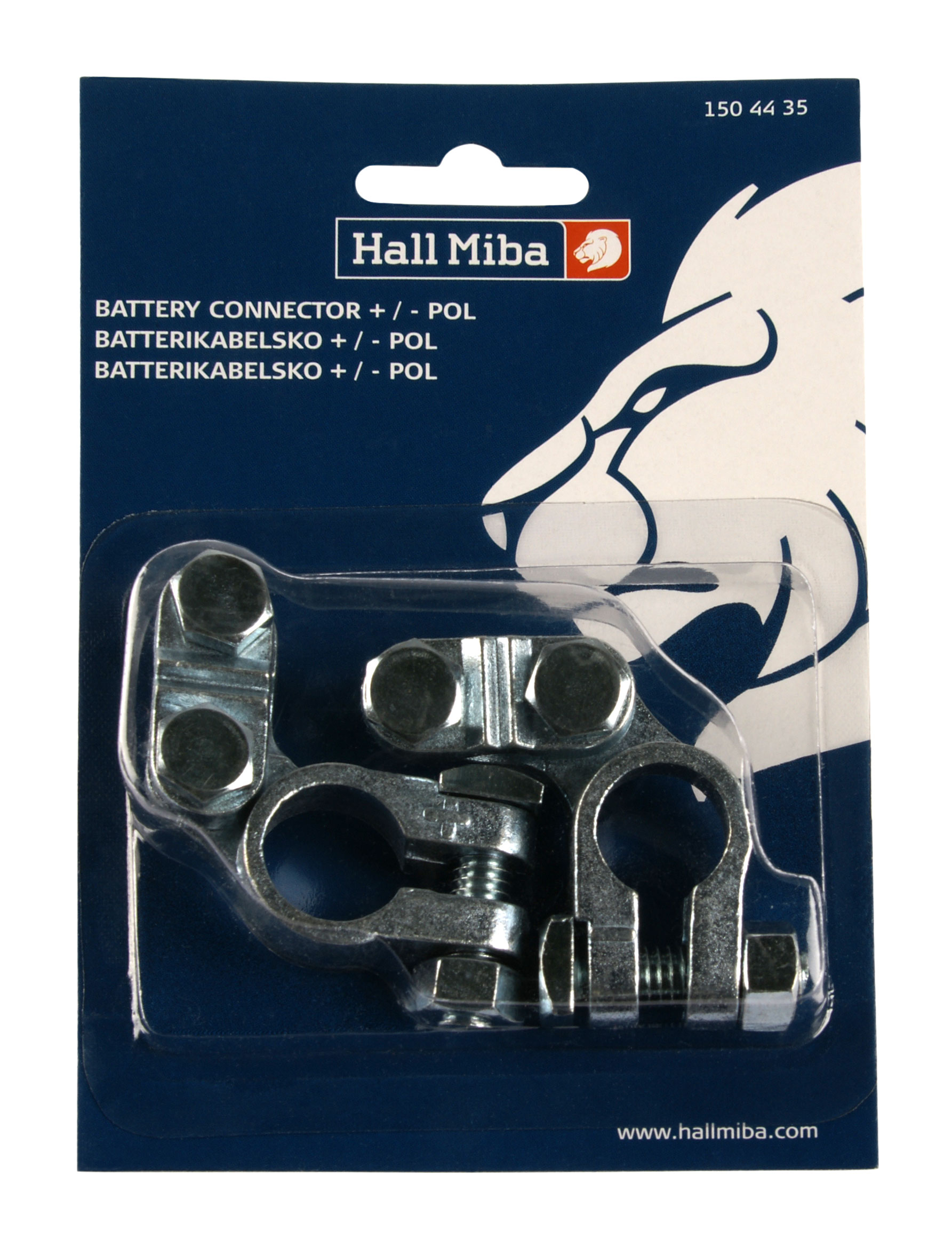 Batterikabelsko plus- & minuspol 2 st