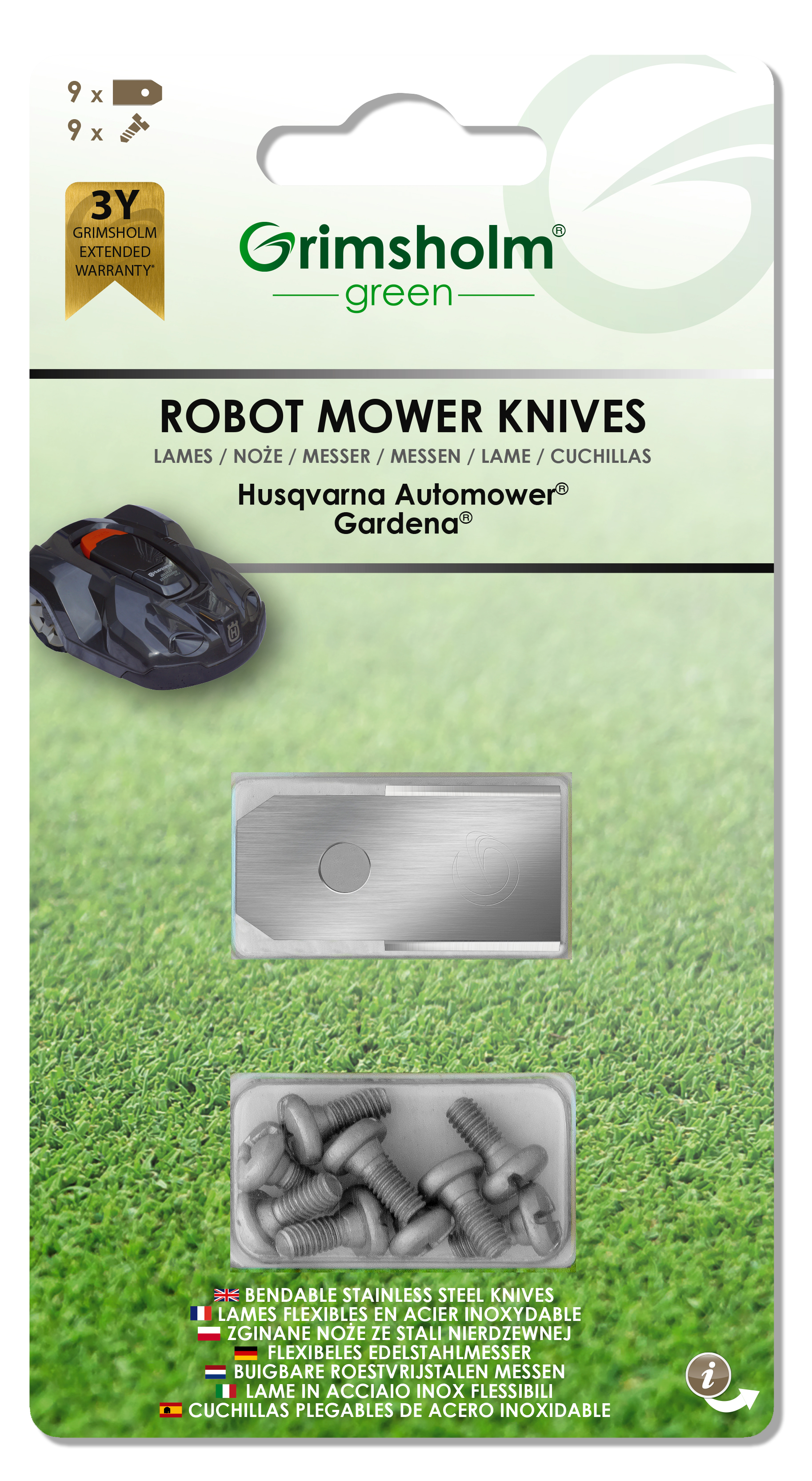 Knivar till Automower 9-pack